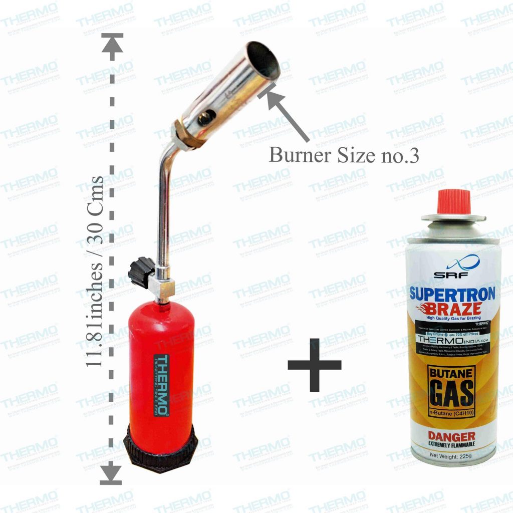 THERMO 2 Feets // 60 cm LPG Flamethrower with Burner – Made of Brass ...